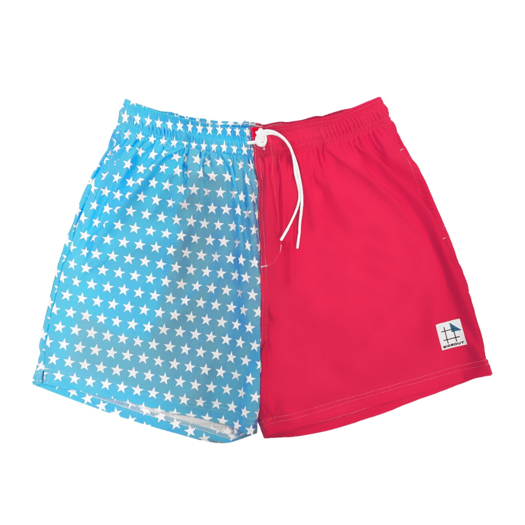 Men's Volley Shorts Retro Star Block – Sideout Sport