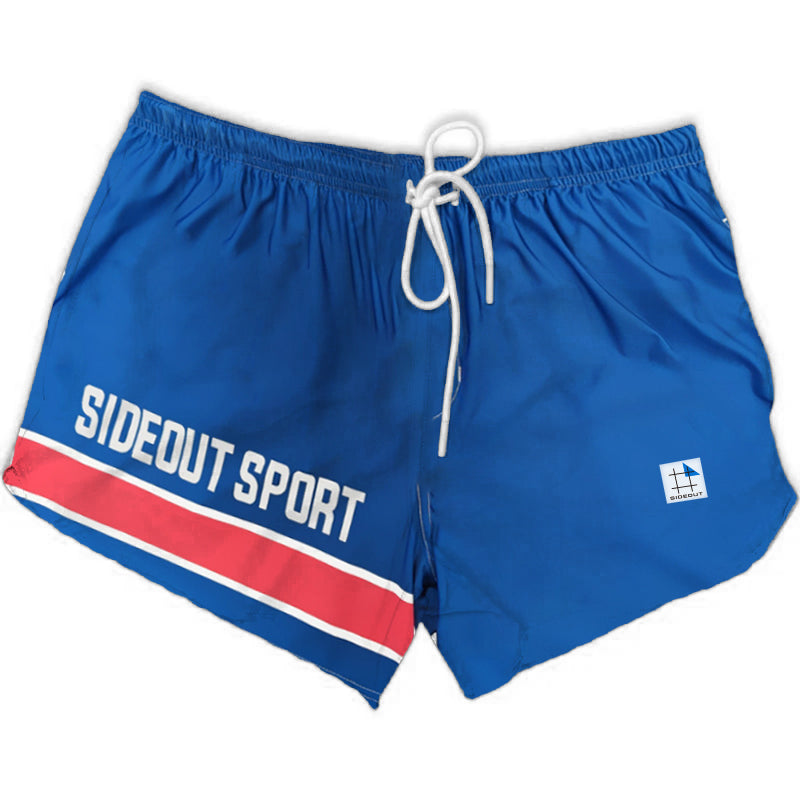 Women's Volley Shorts Blue Retro Stripe – Sideout Sport