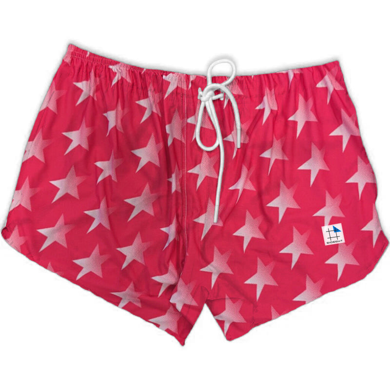 Women's Volley Shorts Red Rush Stars – Sideout Sport