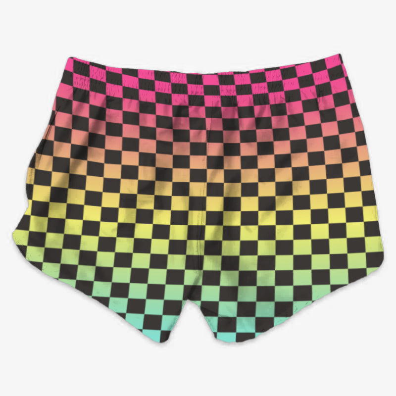 Endless Summer Rainbow Check Women's Volley Shorts – Sideout Sport
