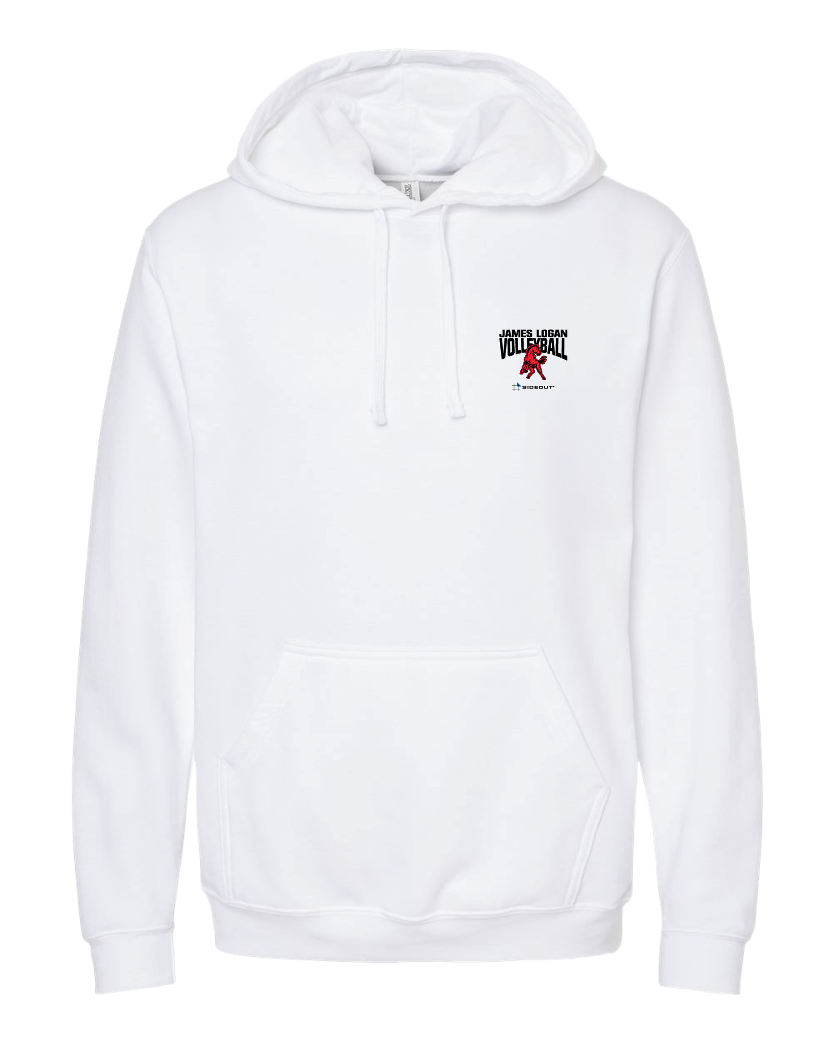 James Logan Volleyball White Hoodie – Sideout Sport