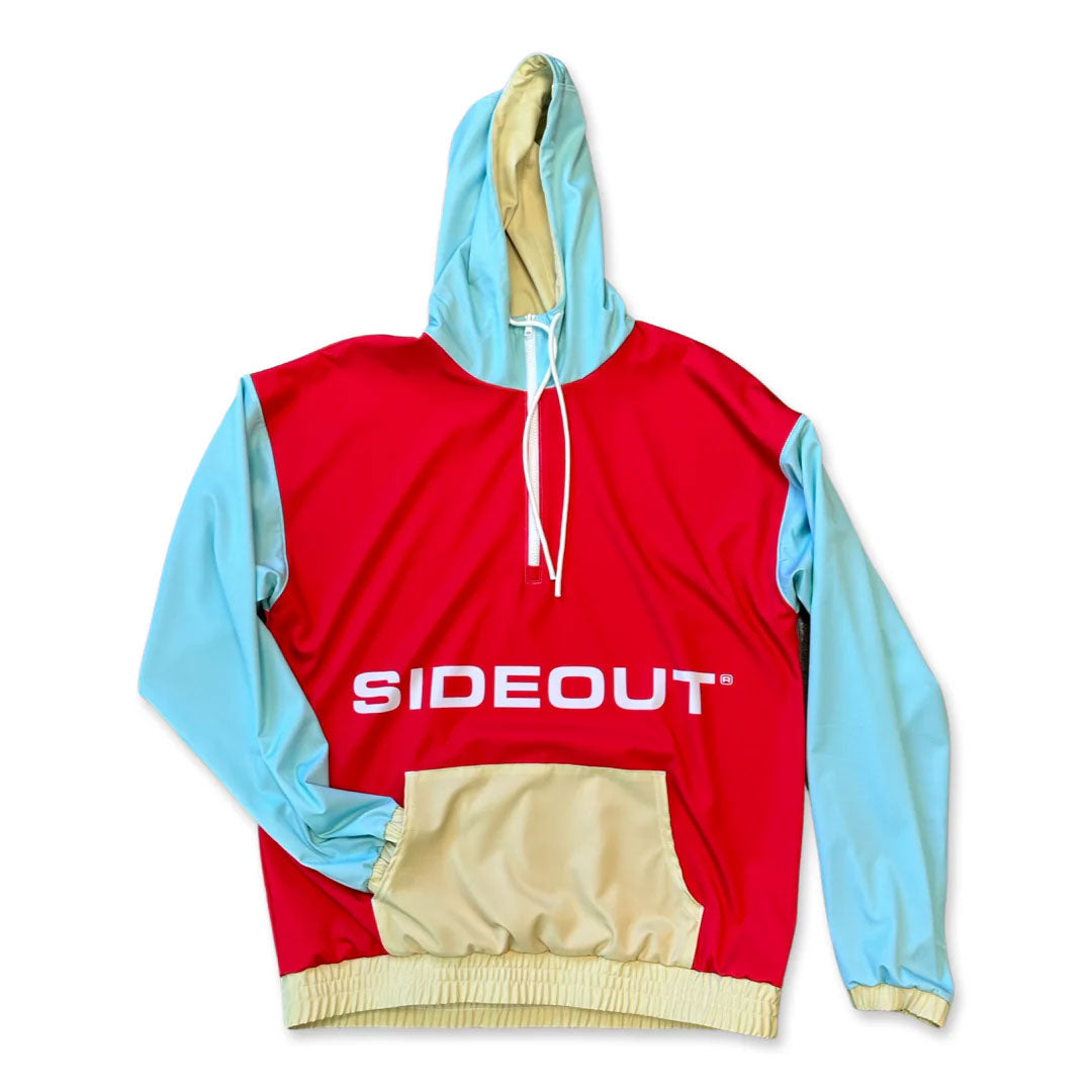 Prism Color Block Quarter Zip Windbreaker Hoodie – Sideout Sport