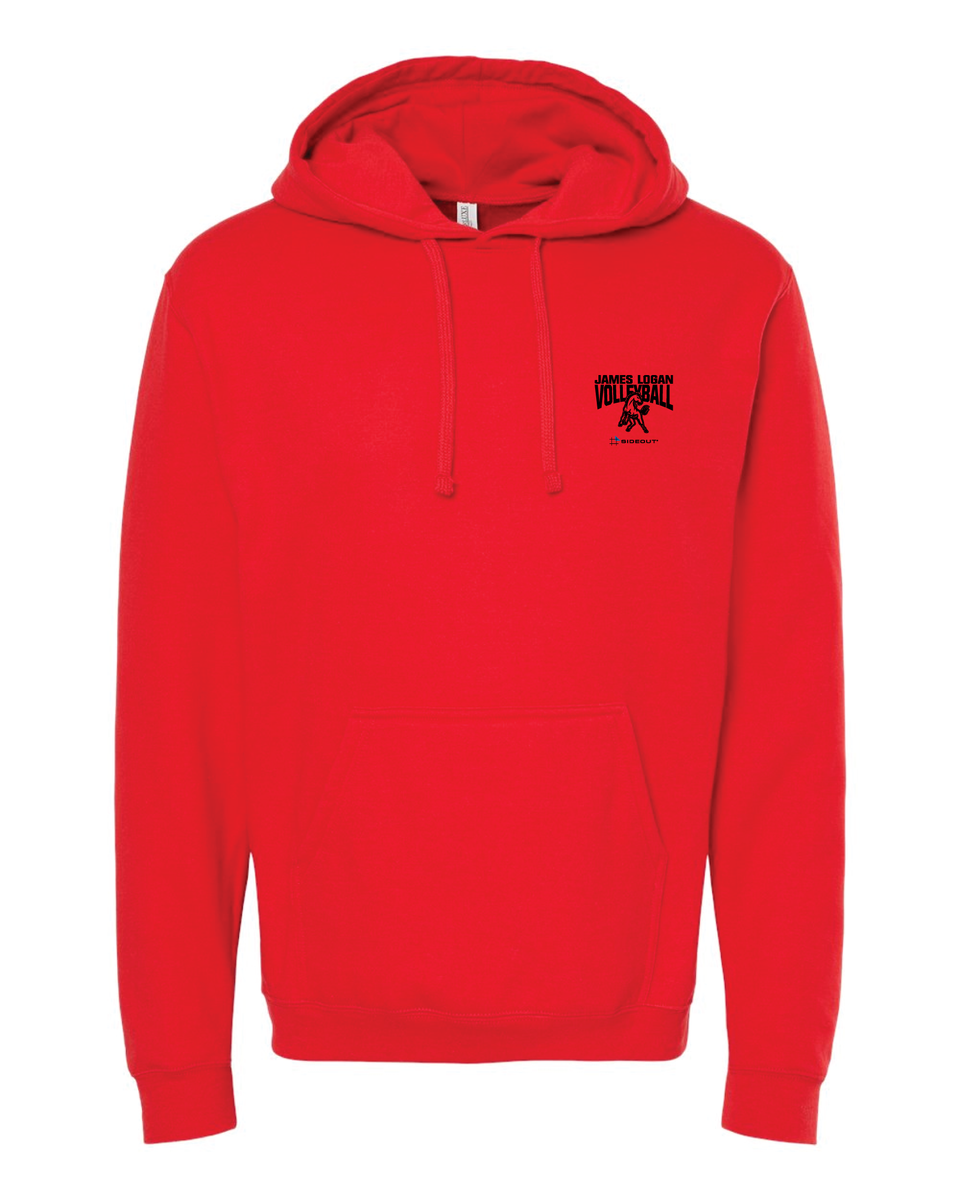 James Logan Volleyball Red Hoodie – Sideout Sport