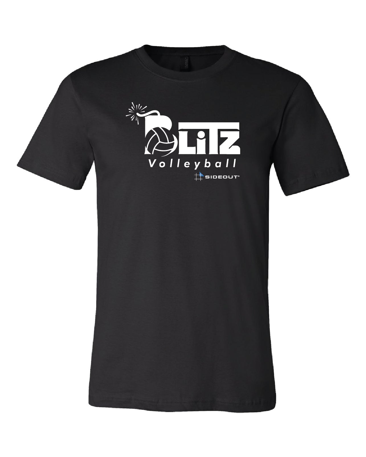 Blitz Volleyball Black Unisex T-Shirt – Sideout Sport