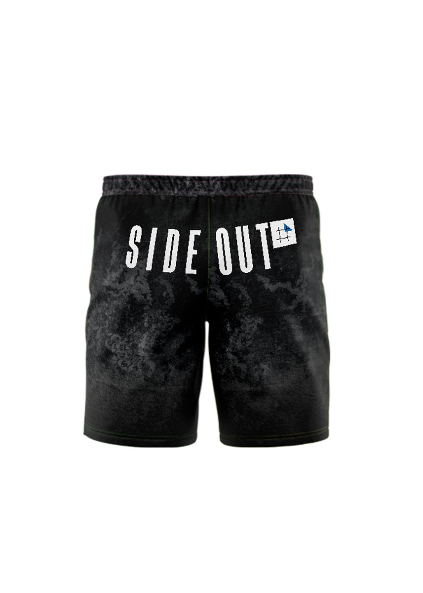 Vidavibe X Sideout Crushed Black Men's Volley Shorts – Sideout Sport