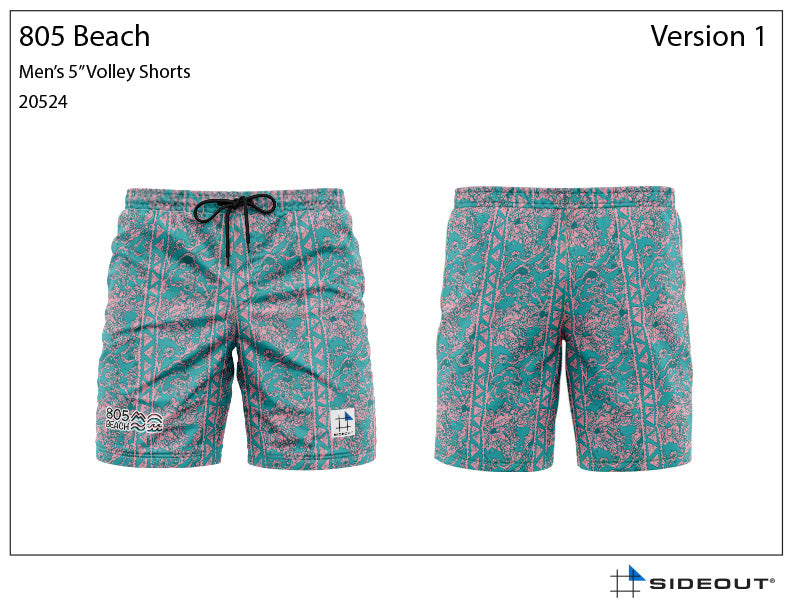 805 Beach Deep Sea Men's Volley Shorts – Sideout Sport